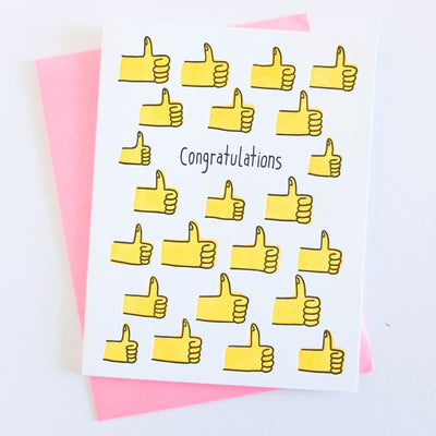 "Thumbs Up Congrats" Card by ASHKAHN
