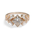 Uro Ring | 14k Gold with Lab-Grown Diamond | Geometric Design