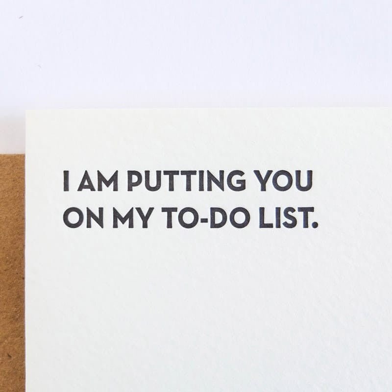 "To-Do List" Card by Sapling Press