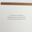 "I'm Getting Cremated" Card by Sapling Press