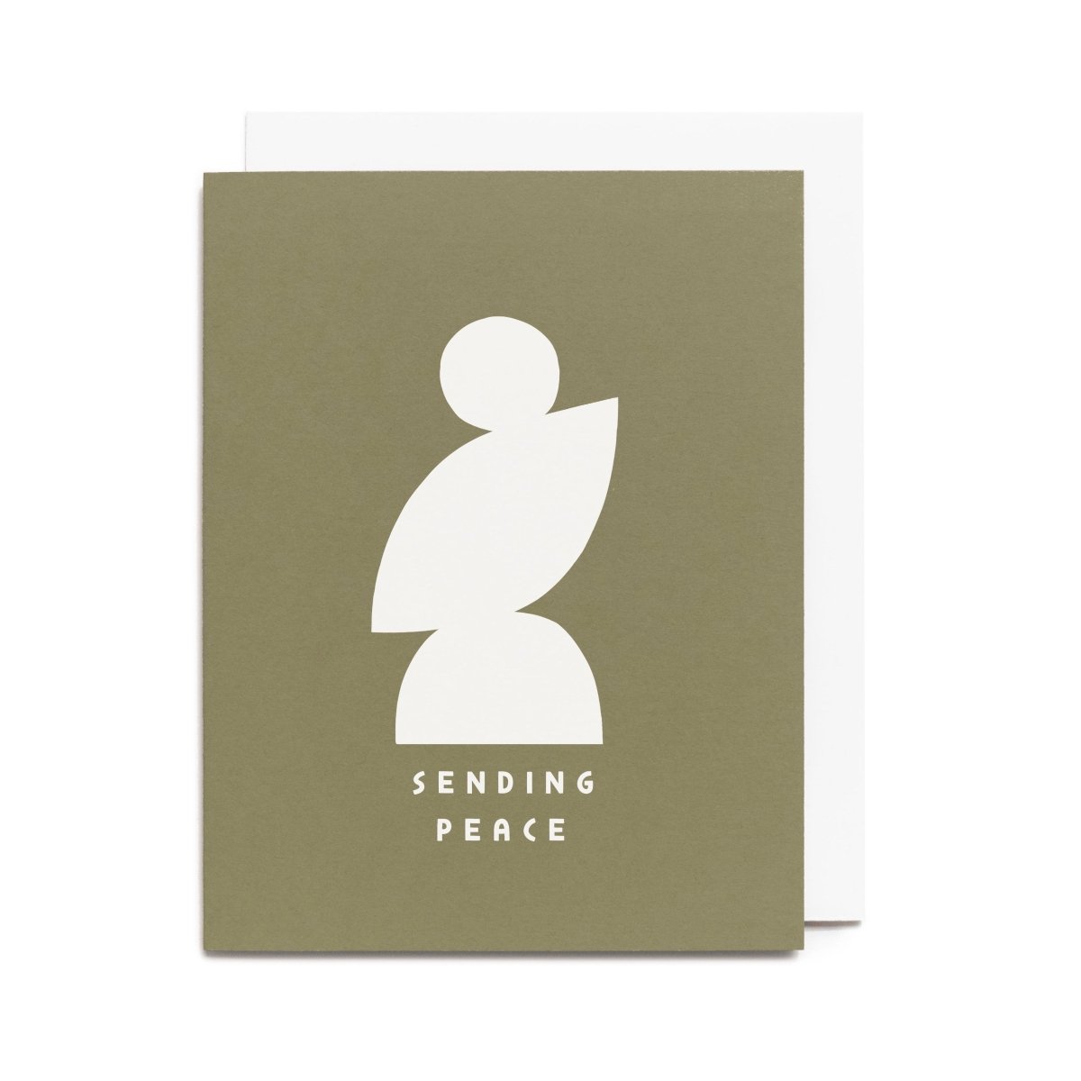 "Sending Peace" Silhouette Card