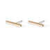 Upper Metal Class Faceted Bar Stud Earrings
