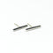Upper Metal Class Faceted Bar Stud Earrings