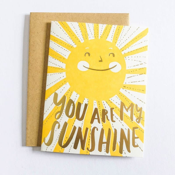 you are my sunshine card template