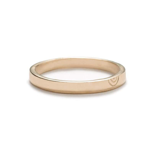 Amandi Unisex Wedding Band | 14k Gold Minimalist Ring